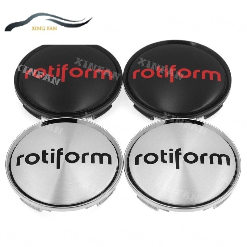 XF 4pcs 63mm OD 58mm ID rotiform Wheel Cap rotiform Sport Rim Wheels ...