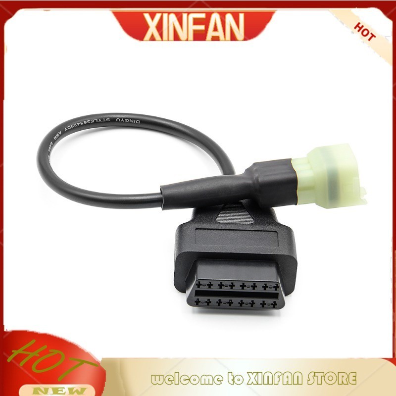 XINFAN For KTM Motorbike 6PIN Plug Cable6 Pin Connector 16 Pin to OBD2 ...