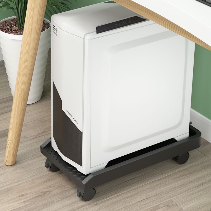 360 Rotating 2 Layers Rack Computer Case Holder CPU Stand PC Base ...