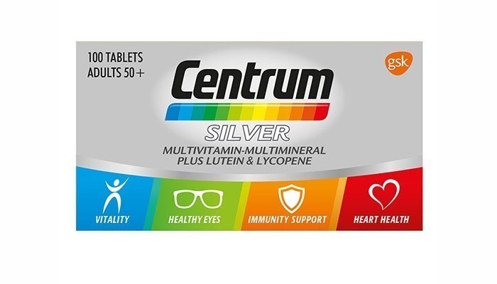 Centrum Silver / Centrum White Multivitamin-Multimineral Plus Lutein ...
