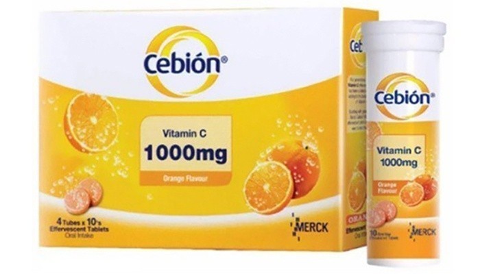 Cebion Vitamin C 1000mg Effervescent Tablet (4 Tubes X 10 Tablets / 1 ...