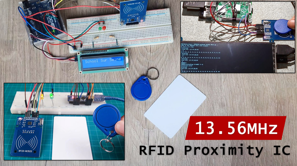 RFID Mifare RC522 Card Reader & Writer Module (13.56MHz) Tag Card 522 ...