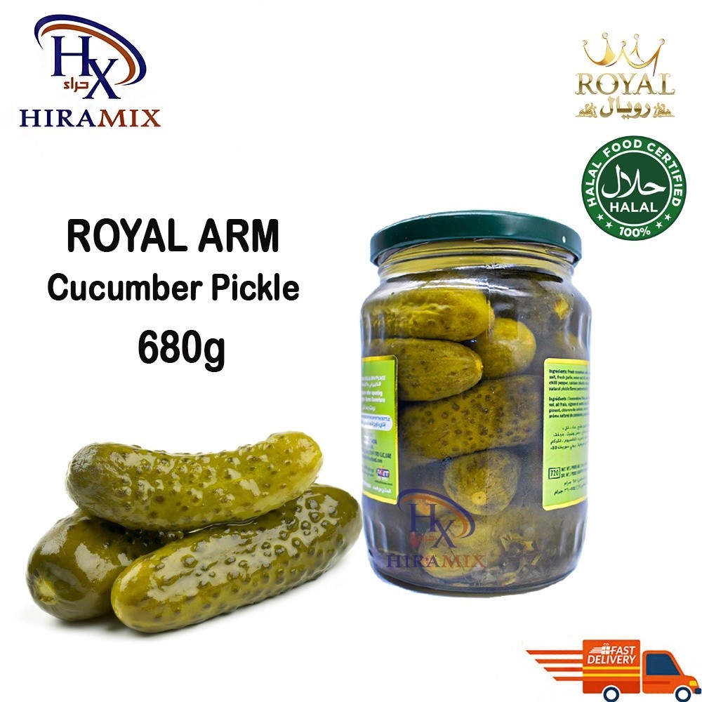 Royal Arm Pickled Cucumber Pickle Sliced | Premium Quality / Halal 腌制黄瓜 680g مخلل خيار | Shopee ...