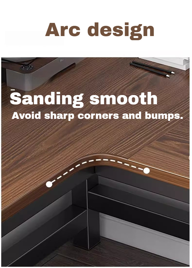 L Shape Study Table& Computer Desk Writing Table Office Table Meja ...