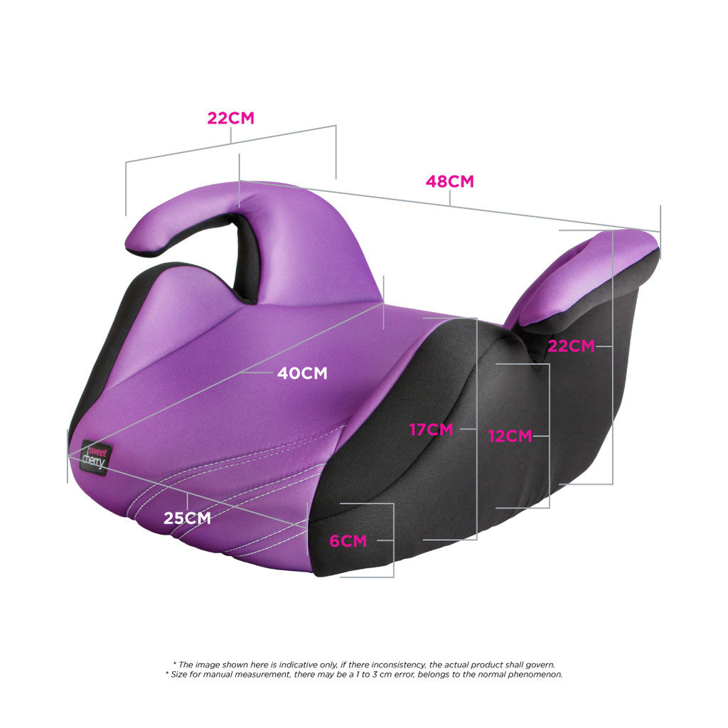 Sweet Cherry Forward Facing Budget-Friendly Essential Backless Baby Booster Car Seat for 4 years ...