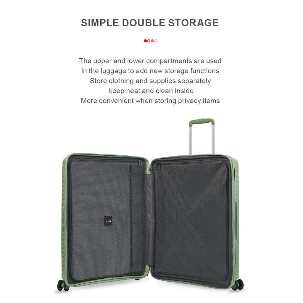 Echolac Forza PP Zipper Trolley Case 20/24/28 EC02-PW005 luggage bag ...