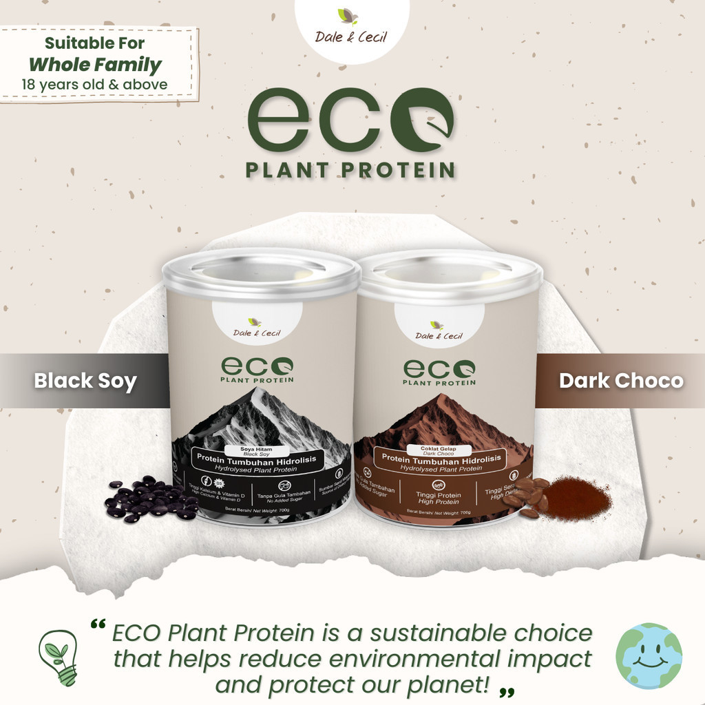 ECO Plant Protein Duo Bundle (Black Soy + Dark Choco) Hydrolysed ...