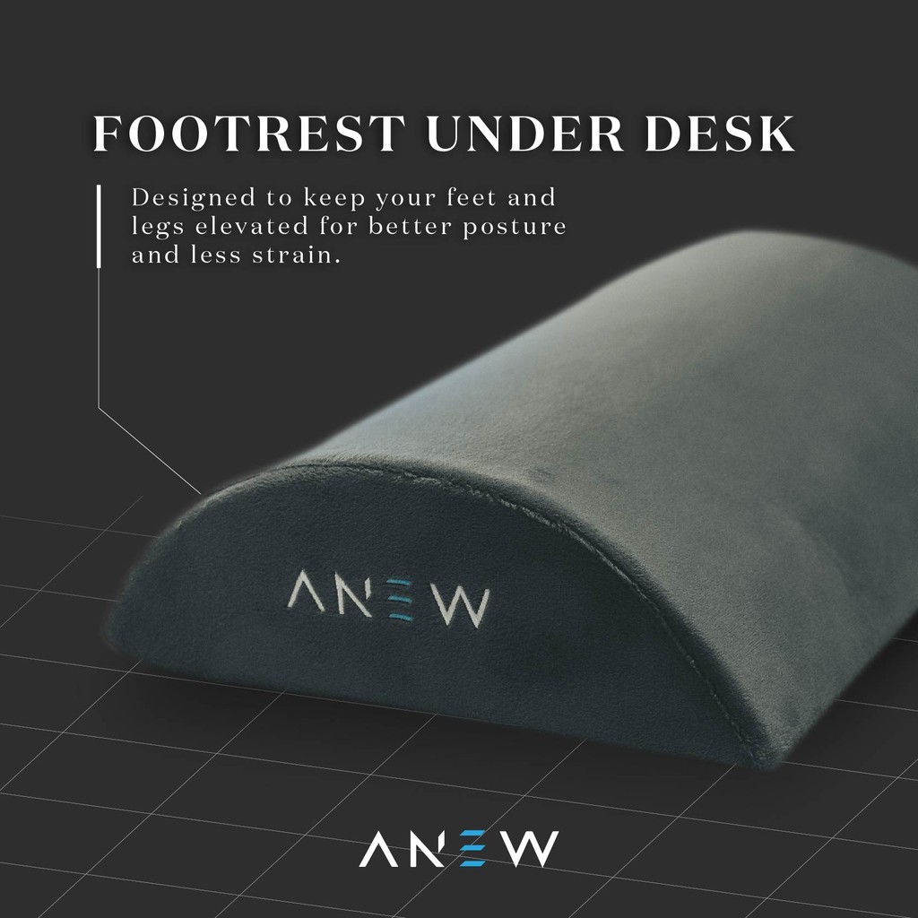 ANEW Premium Ergonomic Footrest Leg Under Desk Knee Support Cushion ...