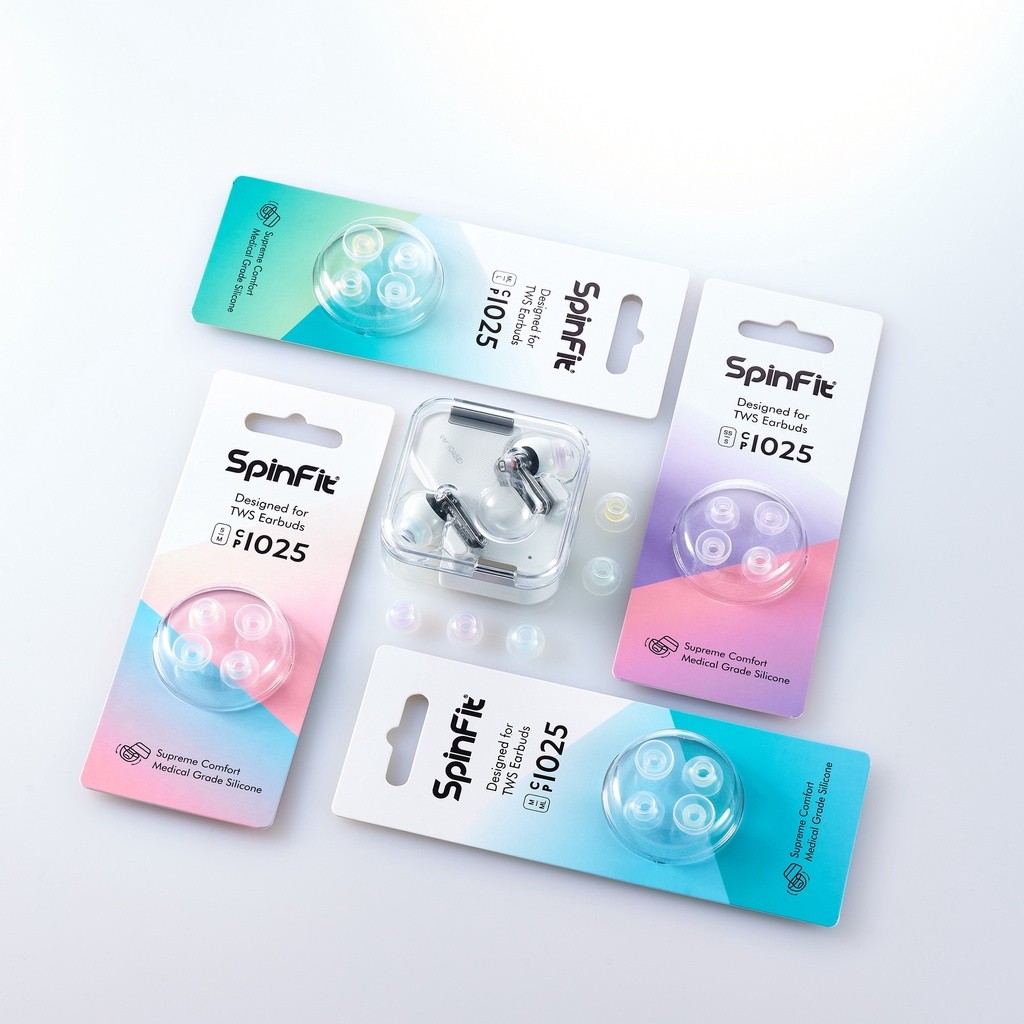 SpinFit CP1025, Silicone Replacement Eartips (2 Pairs): for TWSMedical ...