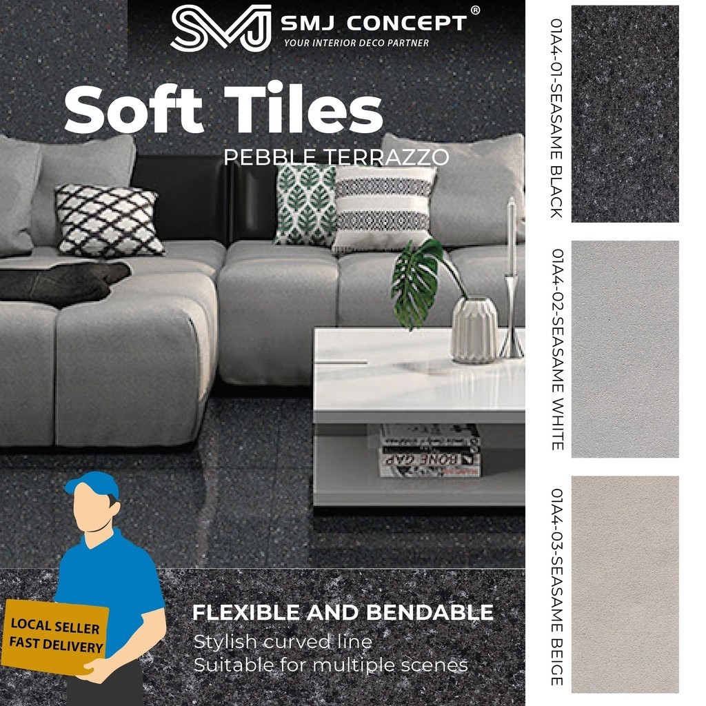SMJ CONCEPT® Soft Flexible Tiles (MEDIUM) | Versatile Wall Panels For ...