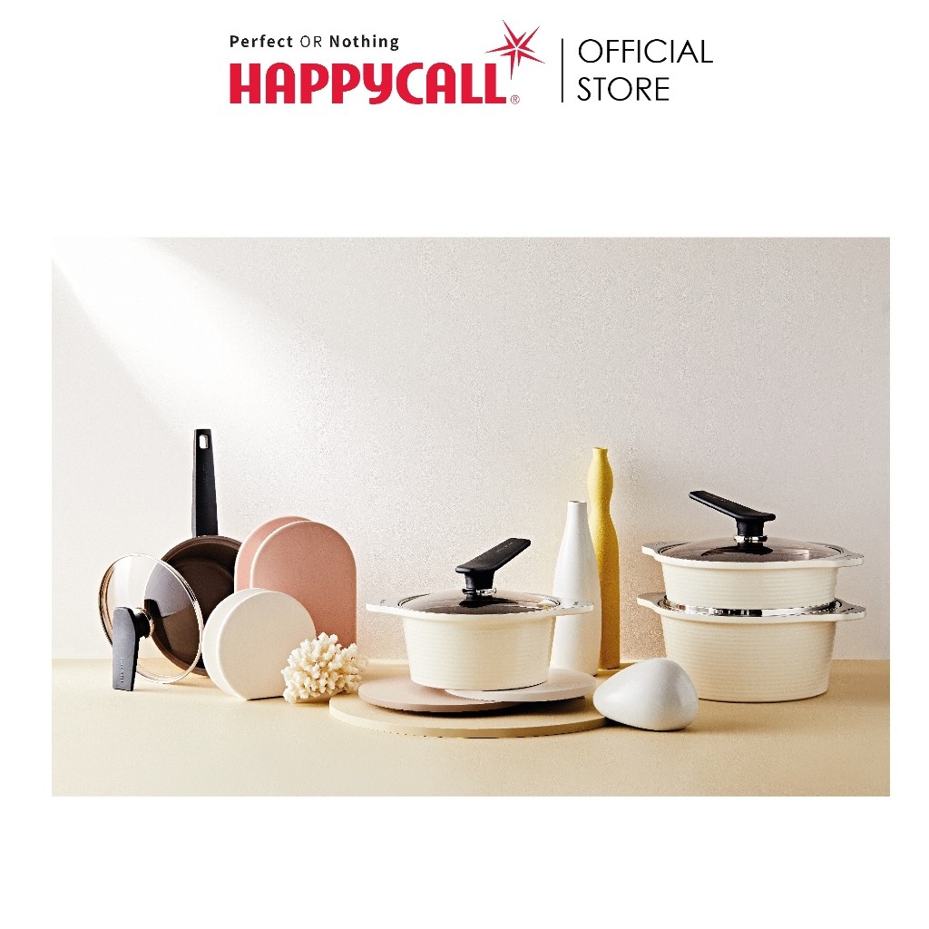 HAPPYCALL ONDE IH 20CM STOCK POT - White / 3003-1233 | Shopee Malaysia