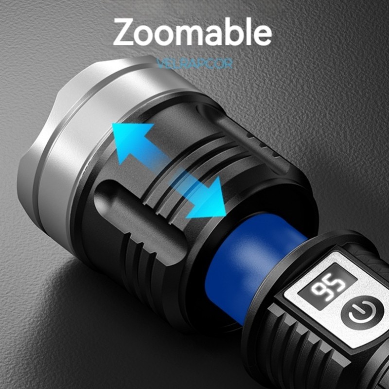 Smiling Shark SD7164 Led Flashlight Type-C Rechargeable Portable ...