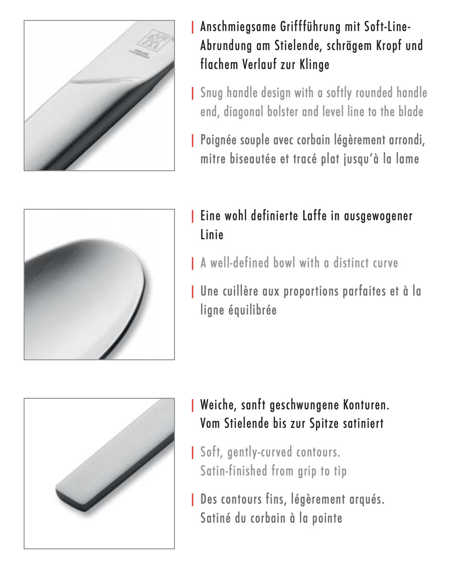 ZWILLING MINIMALE 4pcs Dinner Set, Stainless Steel, Flatware, Silver ...