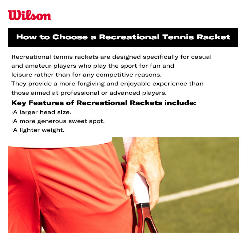 Wilson INTRIGUE SE Sakura Recreational Casual Tennis Racket for ...