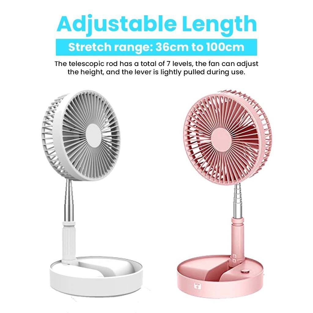 30% off Clearance 7200MAH Folding Mini FAN Stand USB Rechargeable ...