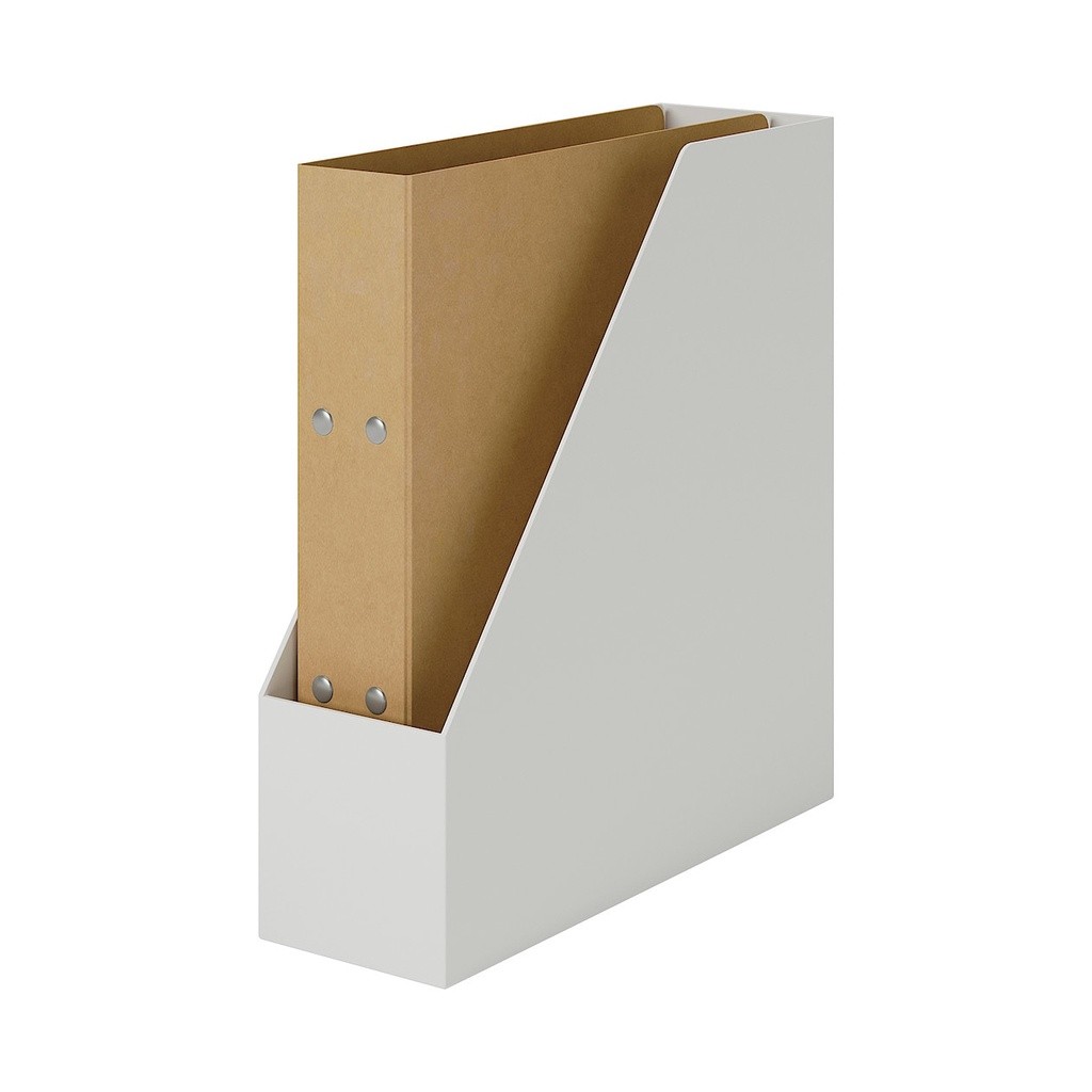 Muji Polypropylene Stand File Box A4 - White/Grey | Shopee Malaysia
