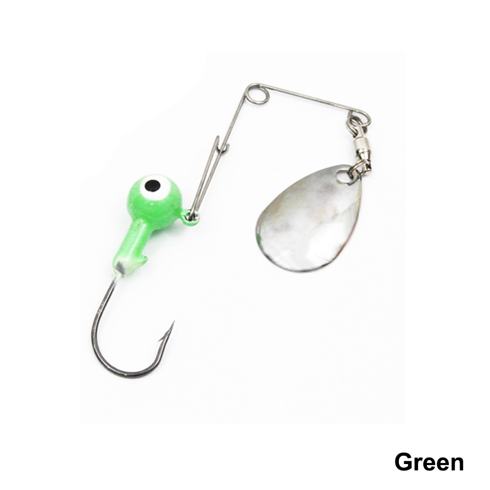(3g-10g) Bakau Pro Spinner BSZ Propeller Jig Head Bait Metal Fishing ...
