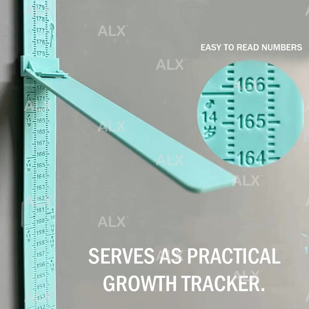 ALX 200CM Kids Height Measuring Ruler Wall Sticker Moveable Height ...