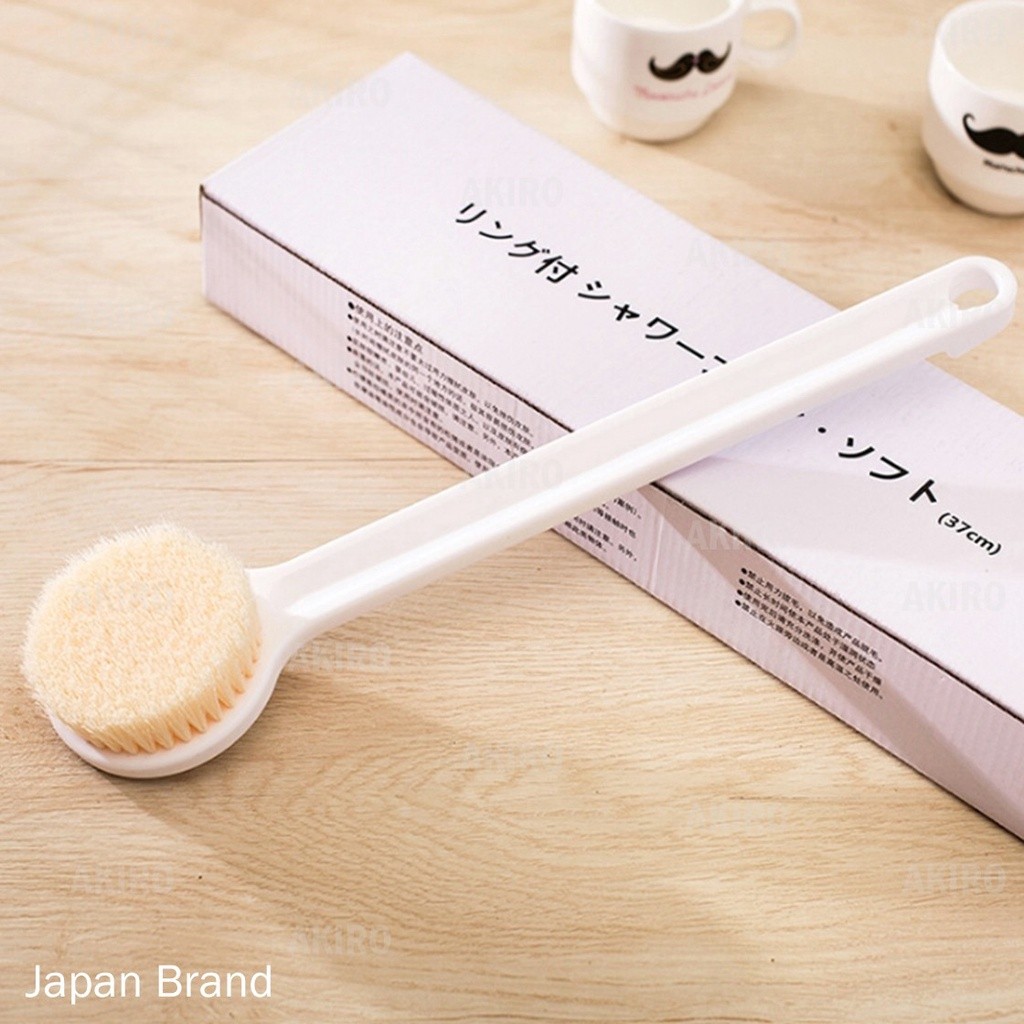 AKIRO Japanese Soft Shower Brush Back Skin Body Care Brush Berus Badan ...
