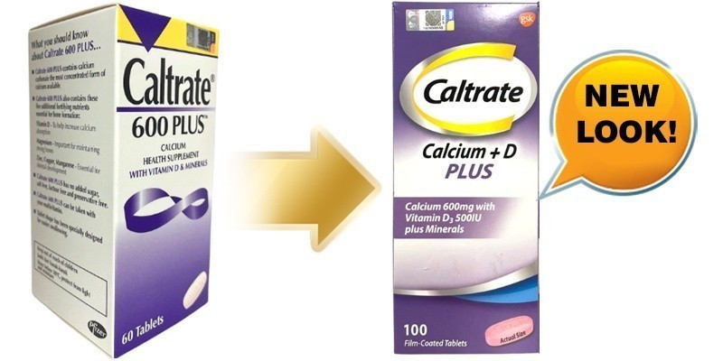 Caltrate 600 Plus Calcium with Vitamin D & Minerals (60 Tablets / 2X60 ...