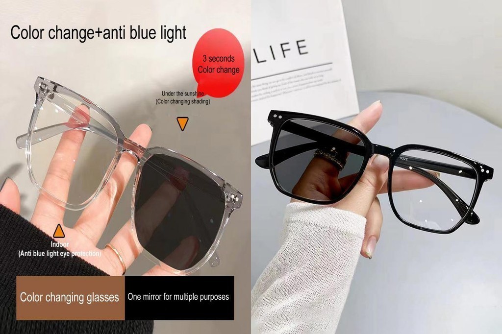 JEN Color-changing Sunglasses Unisex Summer Sunglasses Color-changing ...