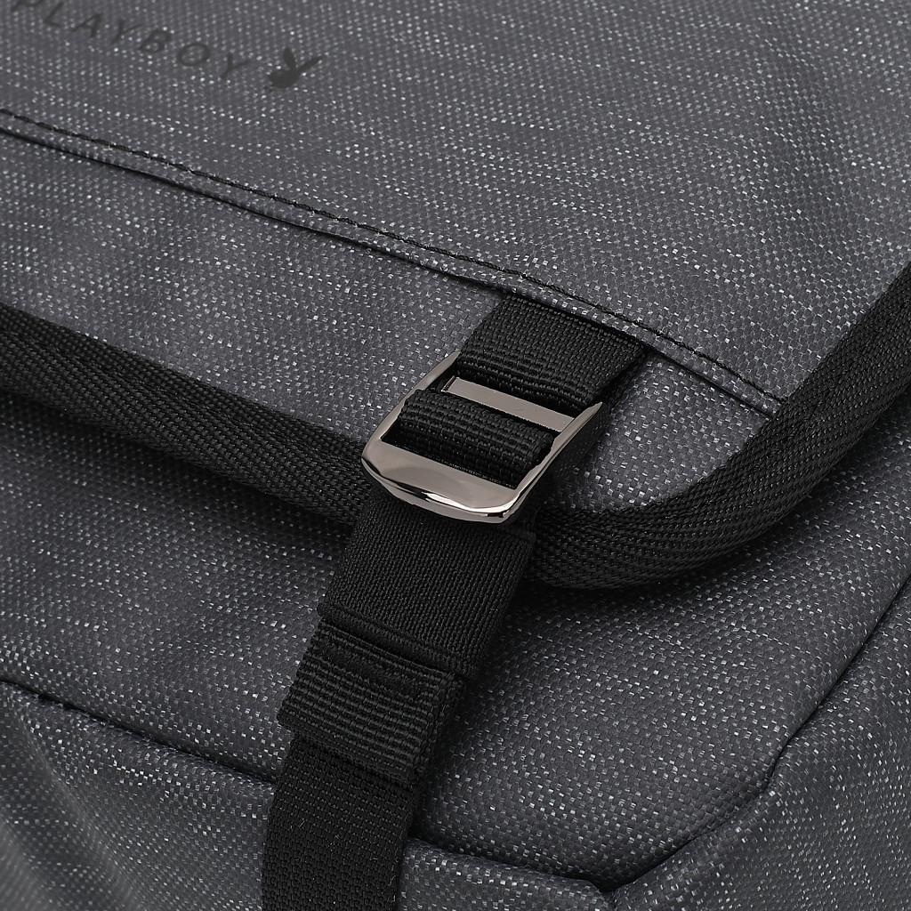 [CLEARANCE]-PLAYBOY Men Crossbody & Shoulder Bags - Black/Grey PMB 5011 ...