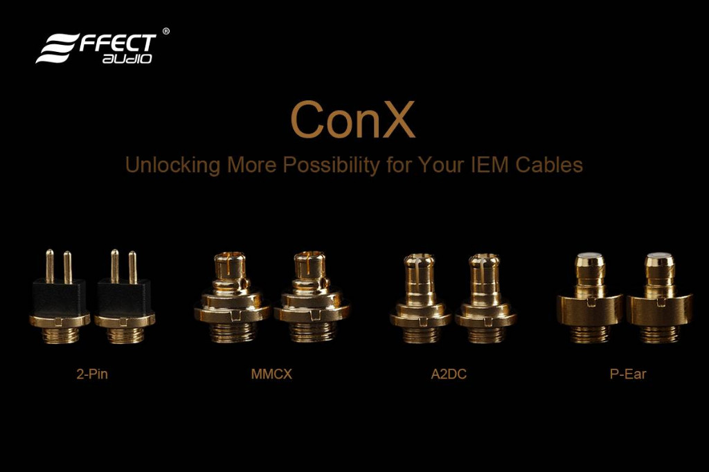 Effect Audio ConX, Modular Connector: MMCX, 2Pin, Pentacon Earconnect ...
