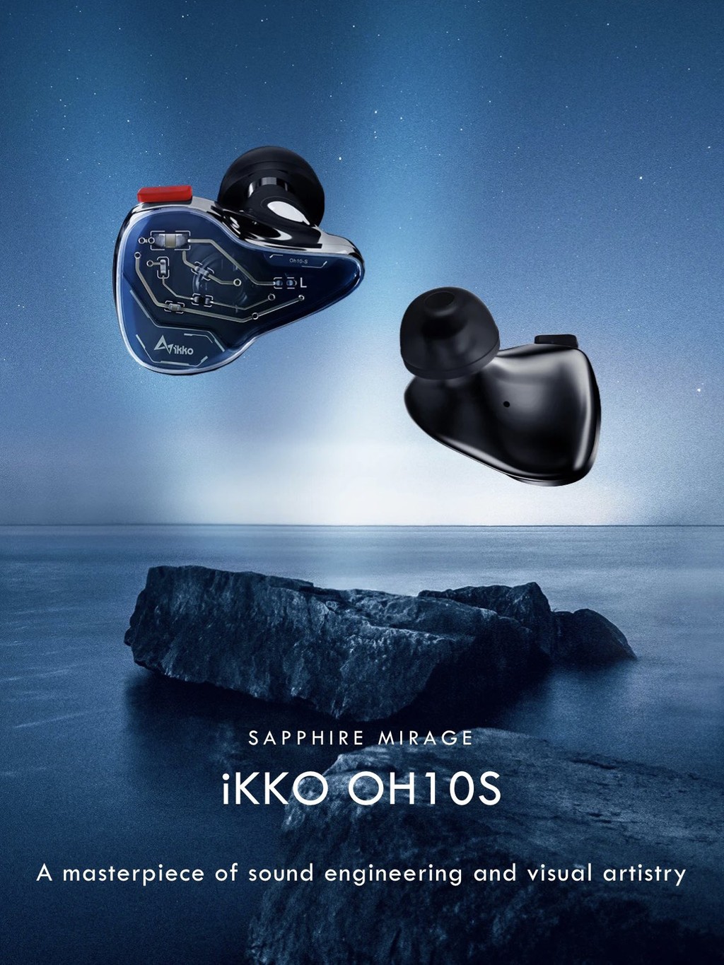 iKKO OH10S, In-Ear Monitors: 10mm Titanium-Plated DD+Knowles 33518 BA Driver, Photochromatic ...