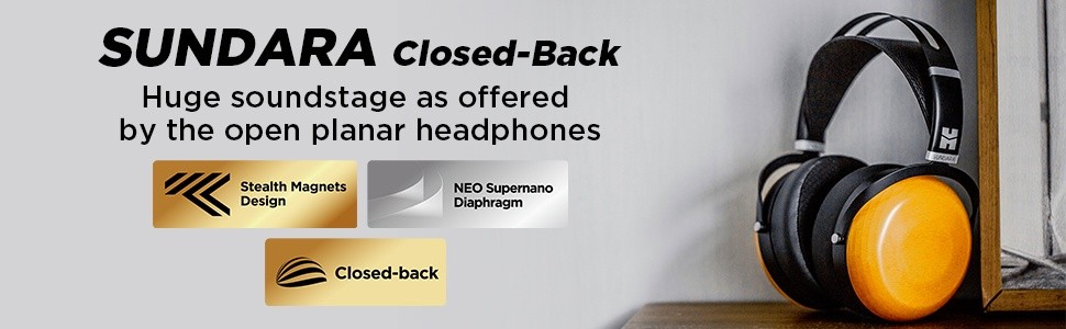 Hifiman Sundara, Closed Back Headphones: Stealth Magnet Design ...