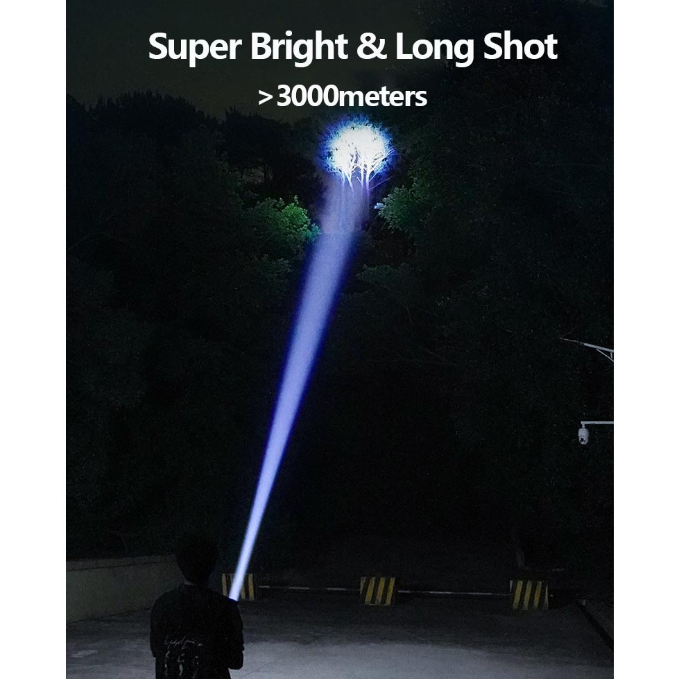 Smiling Shark SD7004 Yellow Light Torch Light 2 in 1 M77 8400LM ...