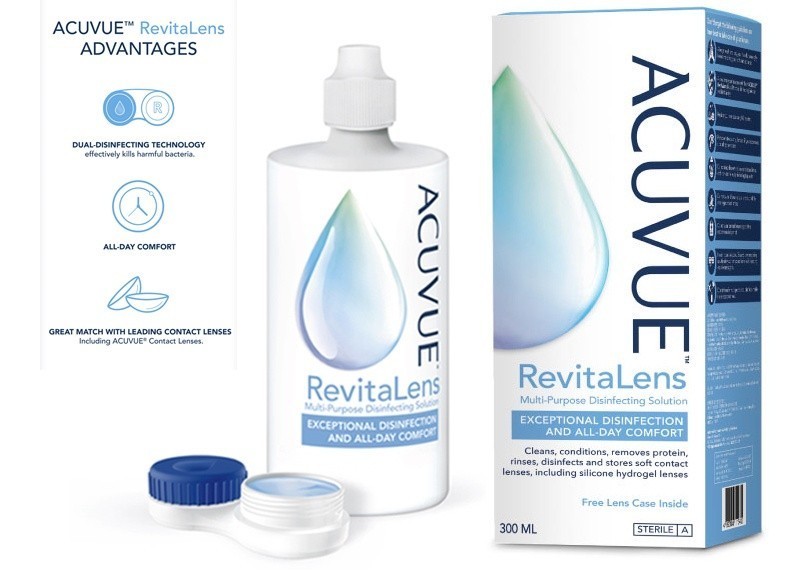 Acuvue RevitaLens Multi-Purpose Disinfecting Solution Revita Lens ...