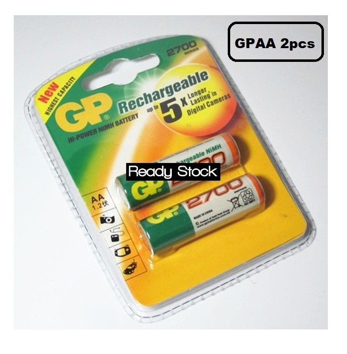 GPAA GPAAA Rechargeable Battery Universal Bateri Charger Pengecas Solar ...