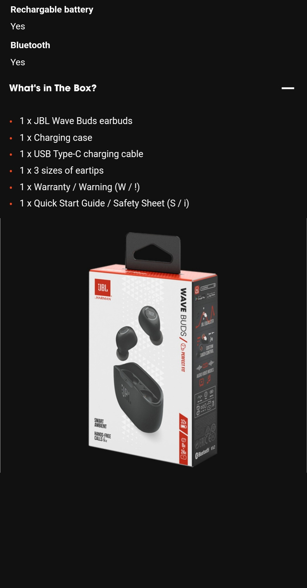 JBL Wave Buds True Wireless Earbuds | Pure Bass | Built in Mic | IPX2 ...
