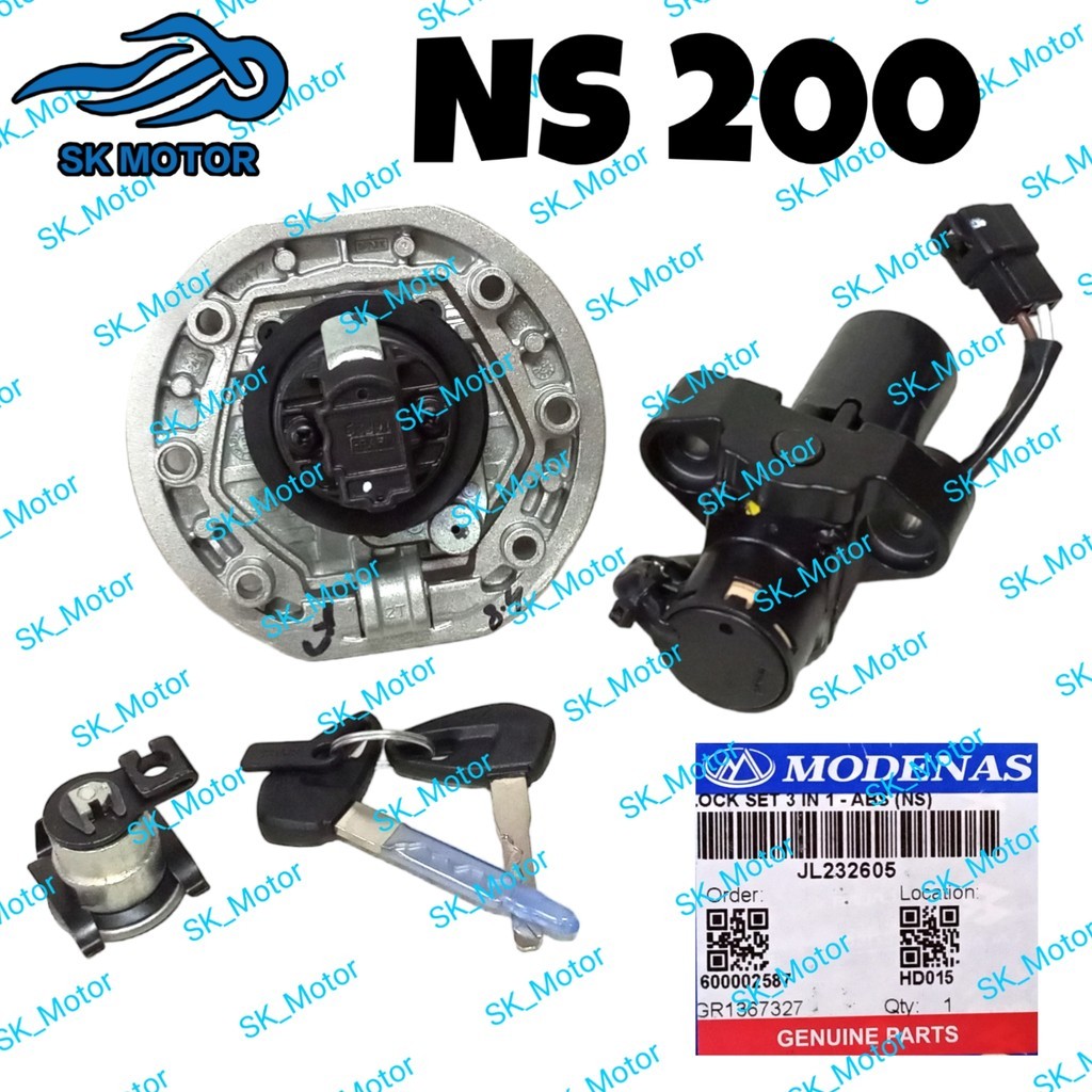 Modenas Pulsar NS200 NS 200 Fi NON ABS Original Ignition Main Switch ...