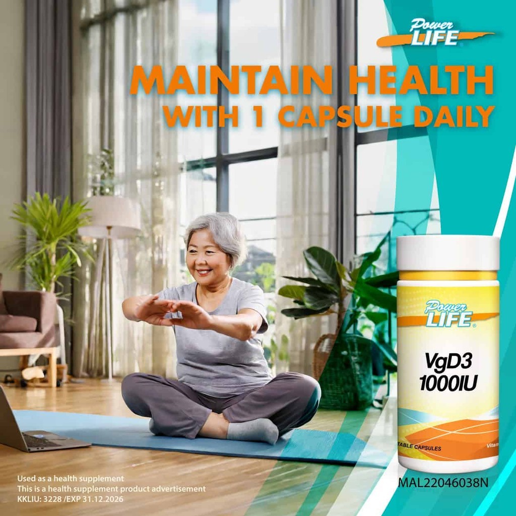 Alpro Pharmacy Exclusive - Powerlife Vitamin D3 (VgD3) 1000IU 60s ...