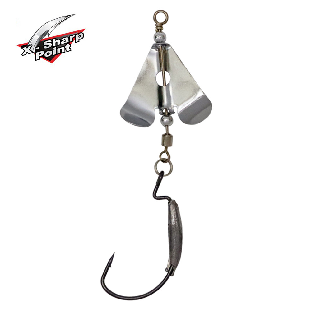 Fire Eagle Propeller Worm Hook Leaded DXP 7317LD Matakail Soft Plastic ...