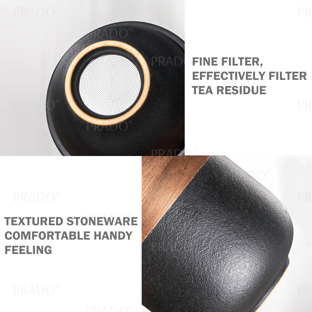 PRADO PREMIUM Handmade Porcelain Ceramic Tea Pot Set 1 Pot 4 Cups ...
