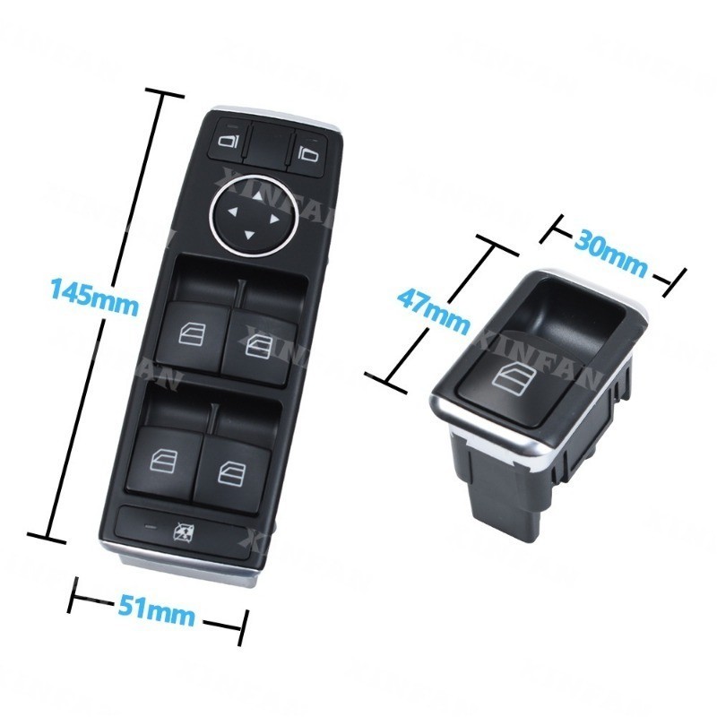 RHD Car Window Control Switch Button for Mercedes Benz C E Class W204 ...