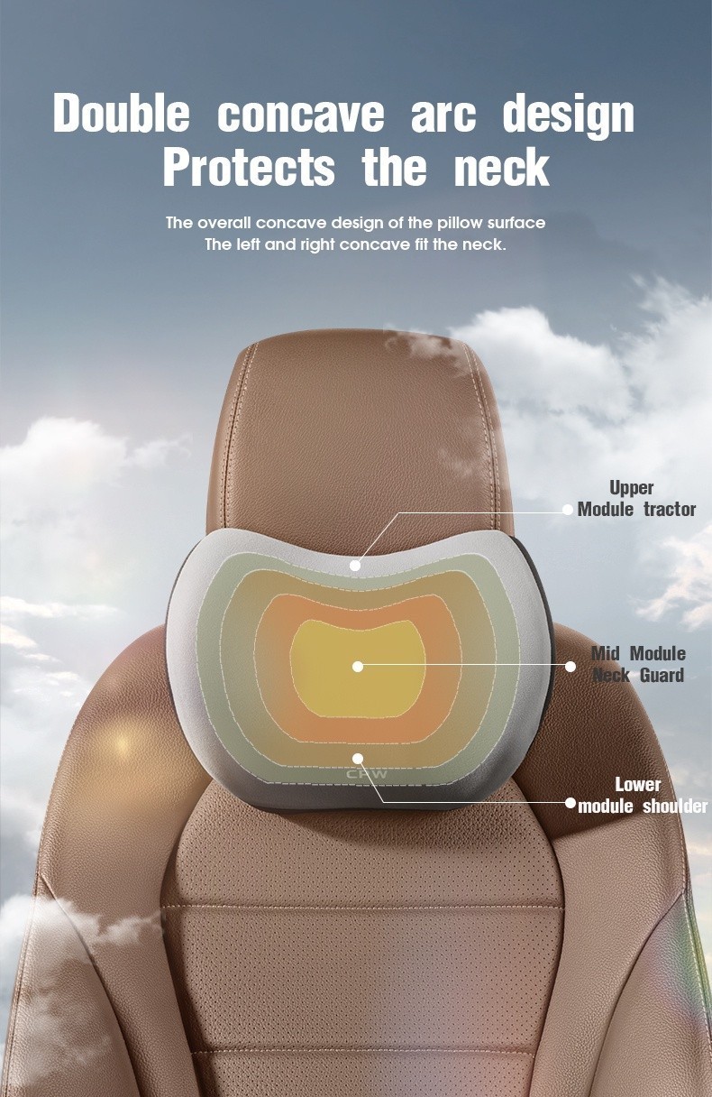 XPS Byd Atto 3 Dolphin Seal U Memory foam Neck Pad Neck Support Lumbar ...