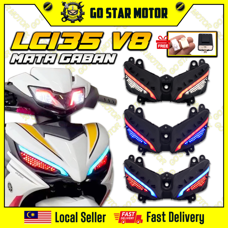 YAMAHA LC135 135LC V8 FI Mata Gaban LED Pilot Lamp Signal Lamp Lampu ...
