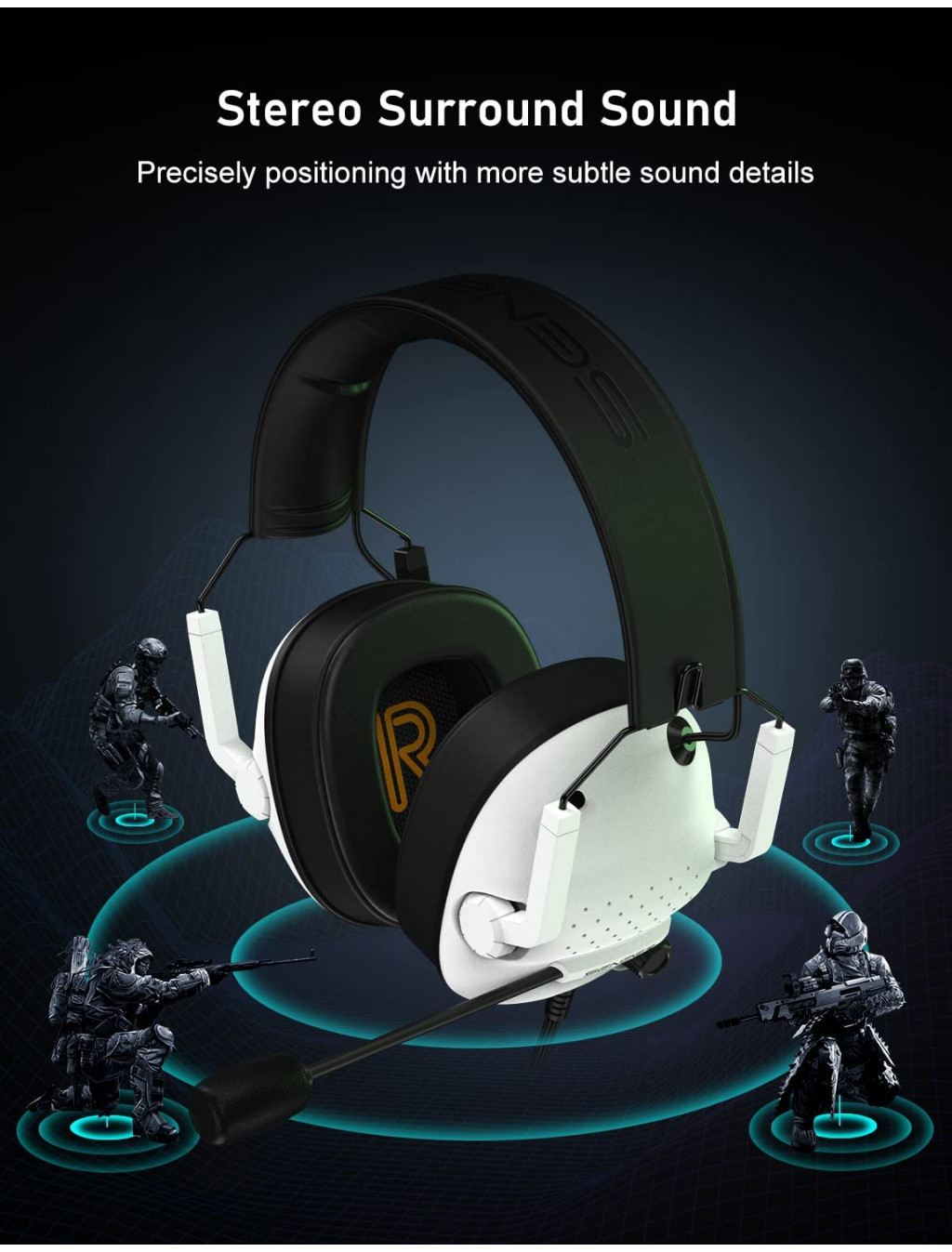 Senzer SG500, Gaming Headset: with Noise Cancelling Microphone and ...