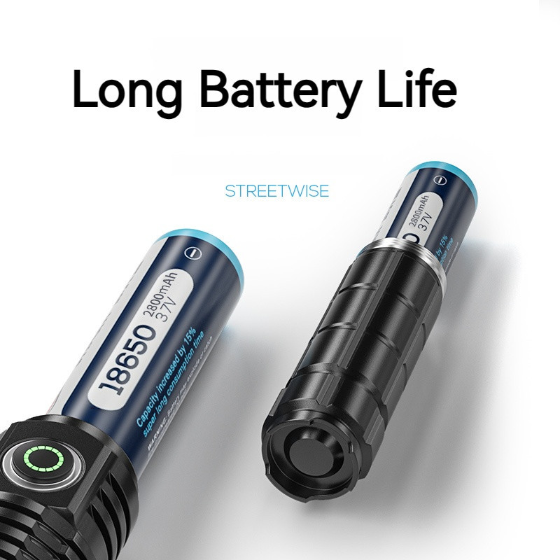 Smiling Shark SD7163 Super Bright Torch Light Led M60 6000LM 18650 ...