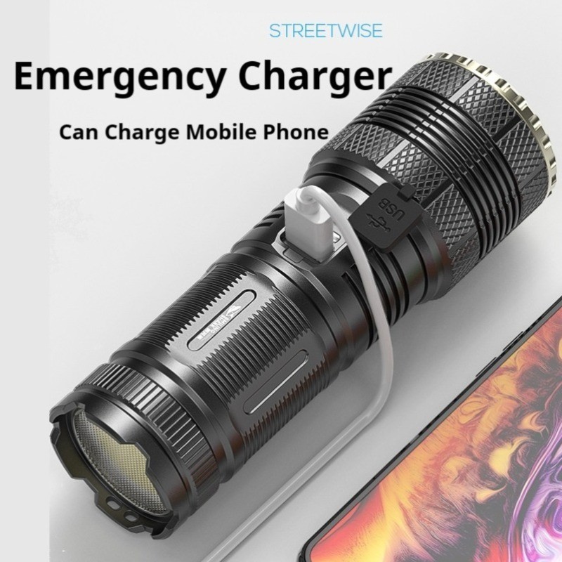 Smiling Shark SD5207 LED Torch Light Powerful Super Bright Flashlight ...