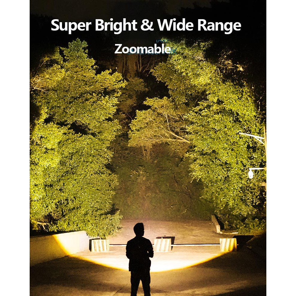 Smiling Shark SD7004 Yellow Light Torch Light 2 in 1 M77 8400LM ...