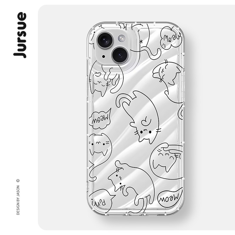 JURSUE Soft Transparent Cute Funny ugly Weird Cartoon Anime Shockproof ...