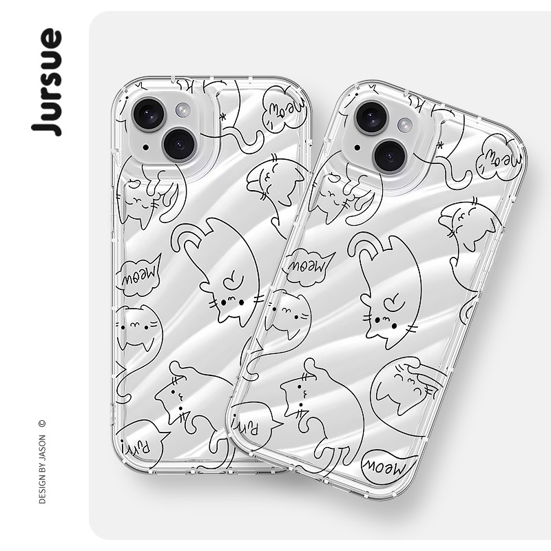 JURSUE Soft Transparent Cute Funny ugly Weird Cartoon Anime Shockproof ...