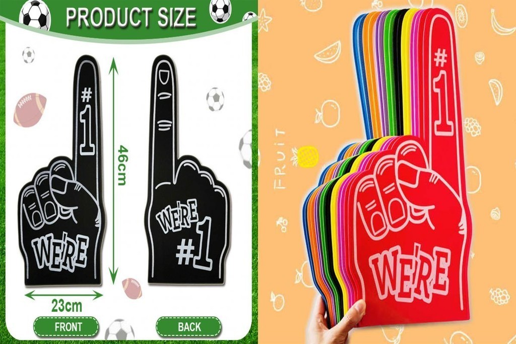 [stylishlife] Giant Foam Hand Cheerleading Foam Hand Large Foam Finger ...