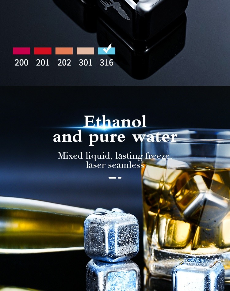 KATELV Food Grade 316 Stainless Steel Elk Ice Cube Kitchen Untensil Set ...