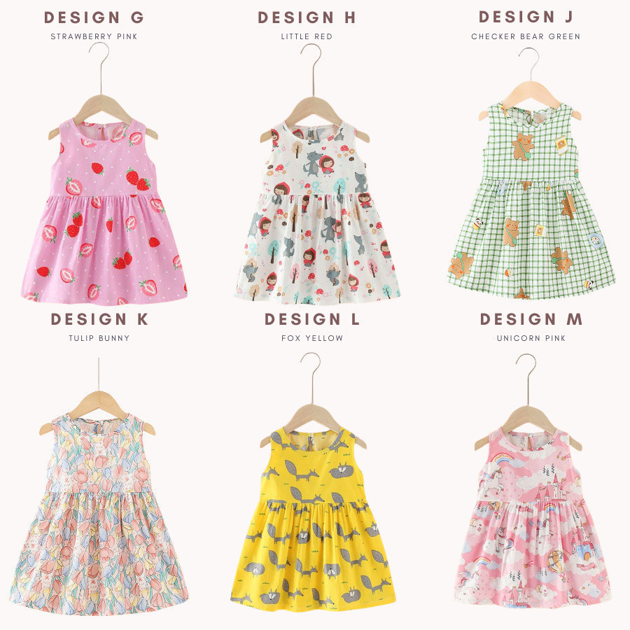 Dress Girl Kids 1-5Y Dress Baby Girl Floral Cotton Dress Budak ...