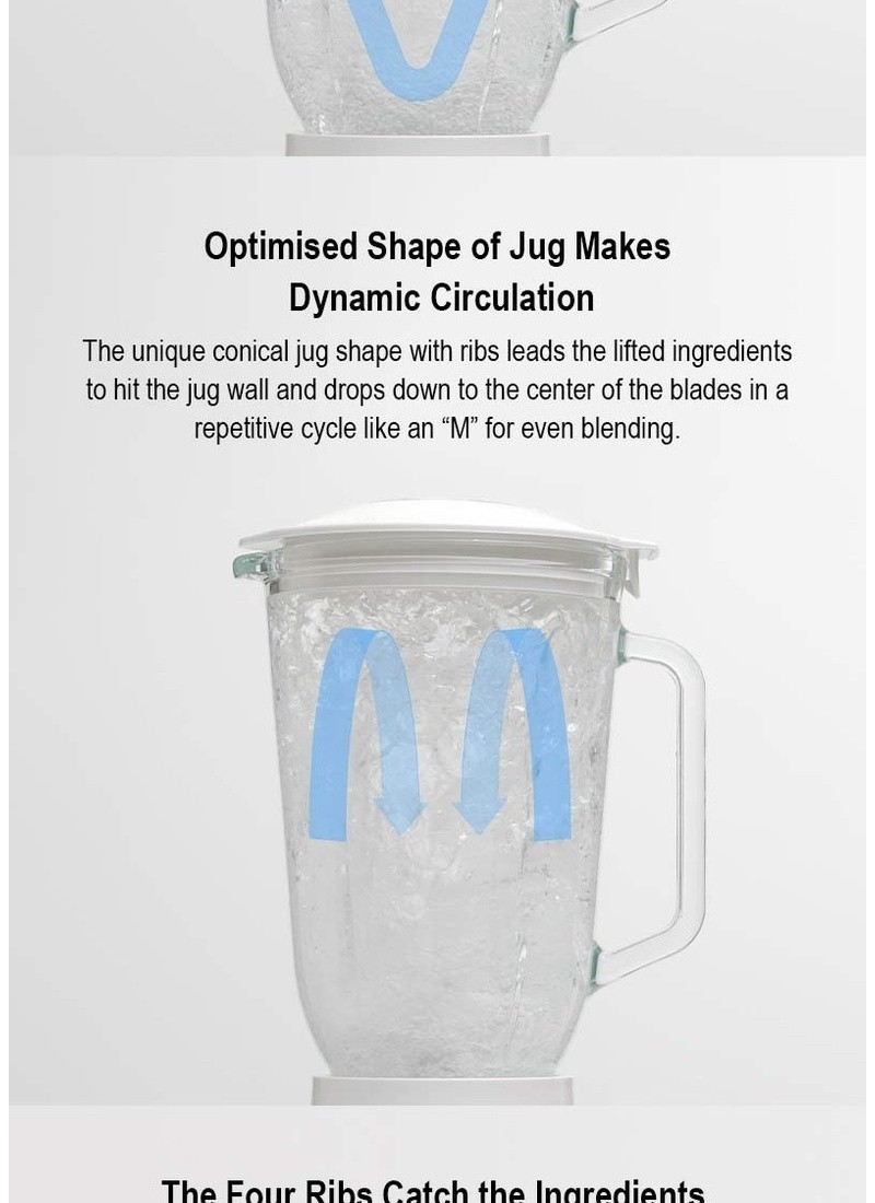 Panasonic Mx-Mg53C1 700W Glass Jug Blenderwith Chopper & Glass Mill Ice ...